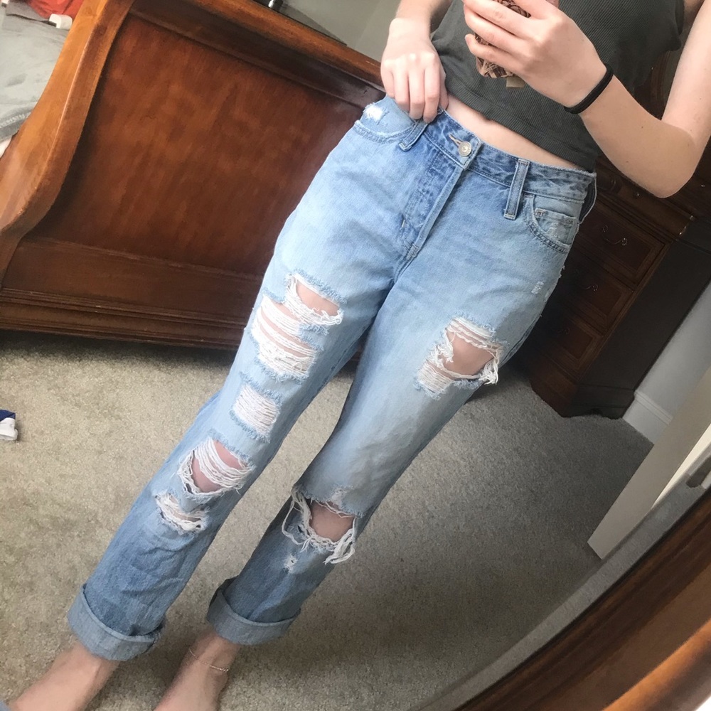 Hollister Vintage Ripped Jeans - Gem